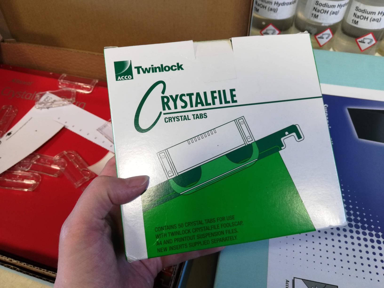 Rexel Crystal Tabs for Crystalfile Classic & Extra Suspension Files ...