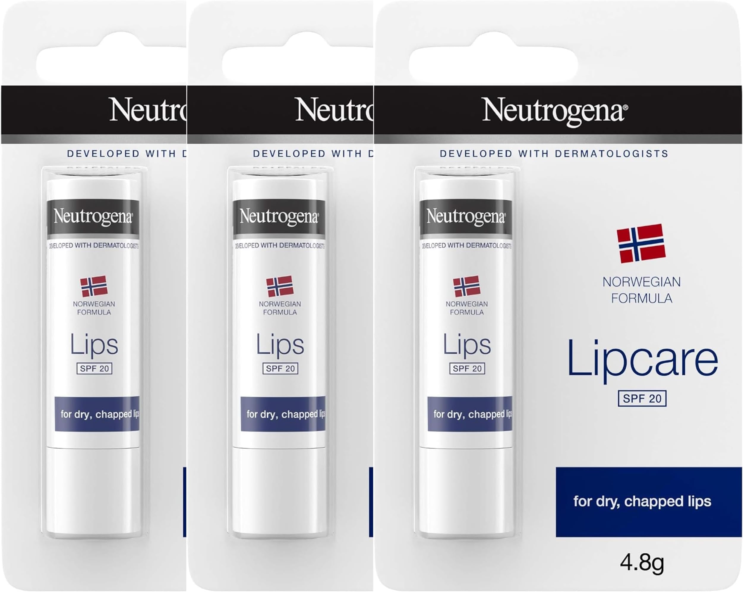 Amazon.com : Neutrogena Lipcare Stick Norwegian Formula, for Dry and ...