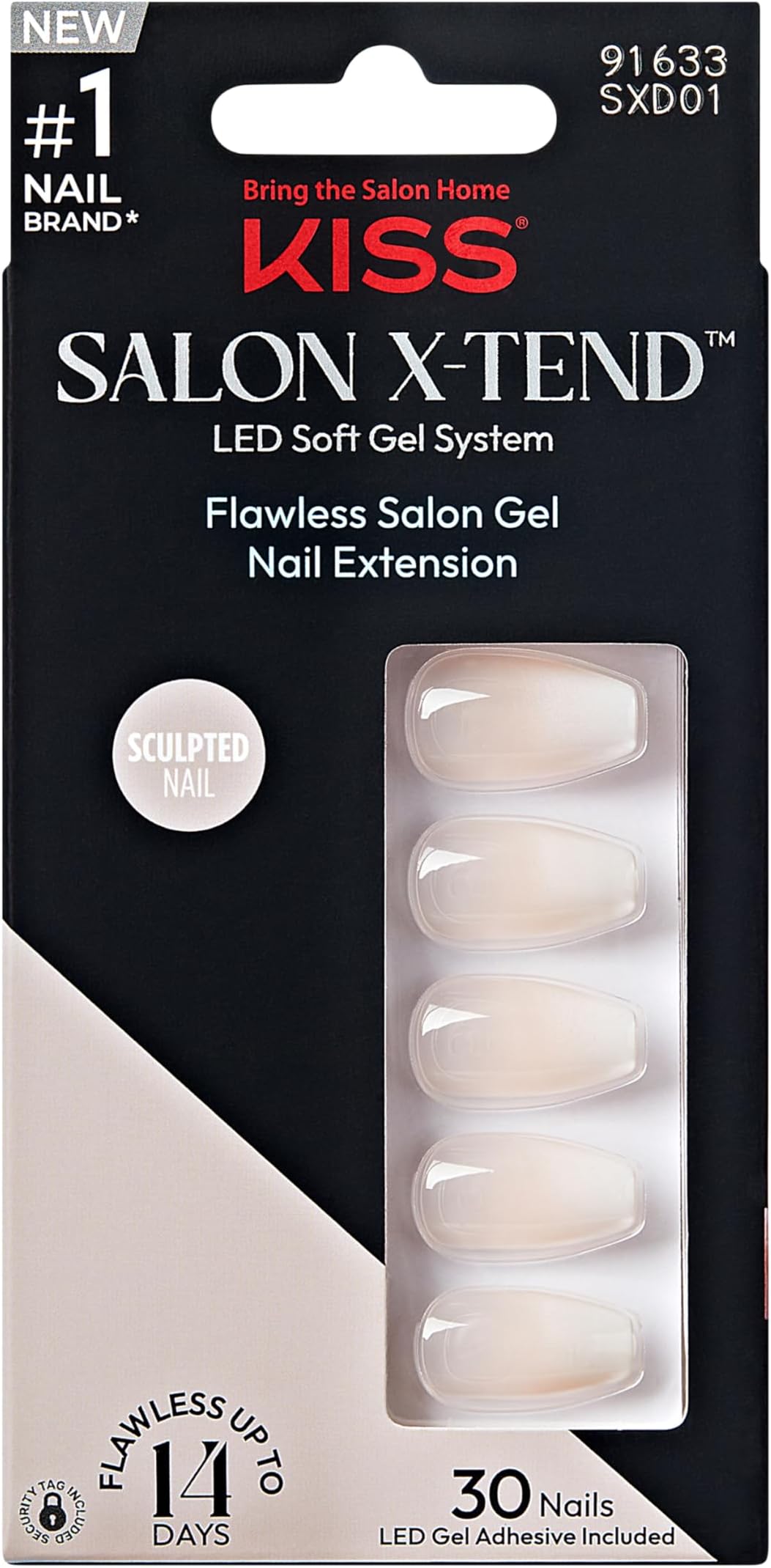Amazon.com: KISS Salon X-tend, Press-On Nails, Nail glue included ...