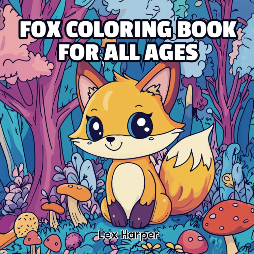 Amazon.com: Fox Coloring Book for All Ages: Simple and Complex Patterns ...