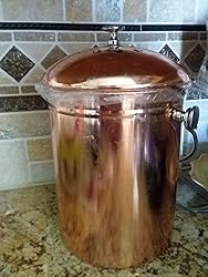Amazon.com : Sorbus Compost Bin, Copper, 1 Gallon : Patio, Lawn & Garden