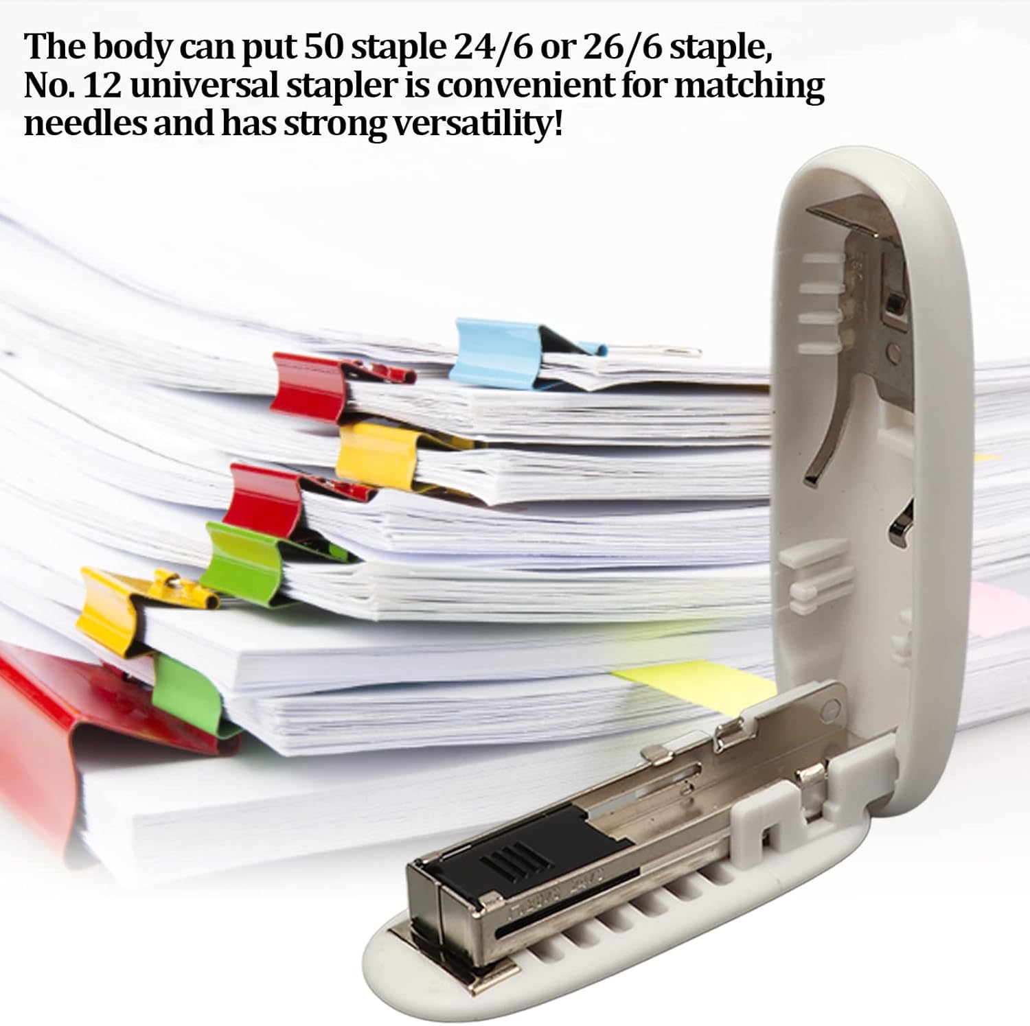 Mini Stapler, Desktop Standard Stapler Save Labour Foldable Portable ...