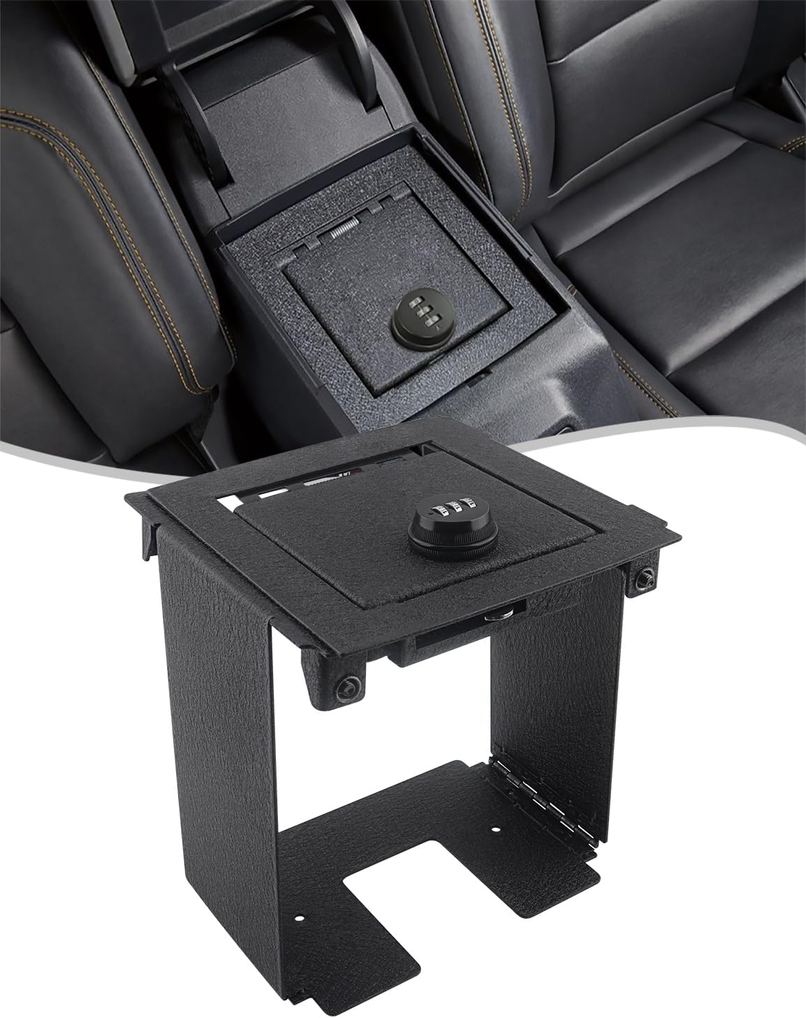 Amazon.com: BESTAOO Center Console Safe Box Armrest Lock Storage ...
