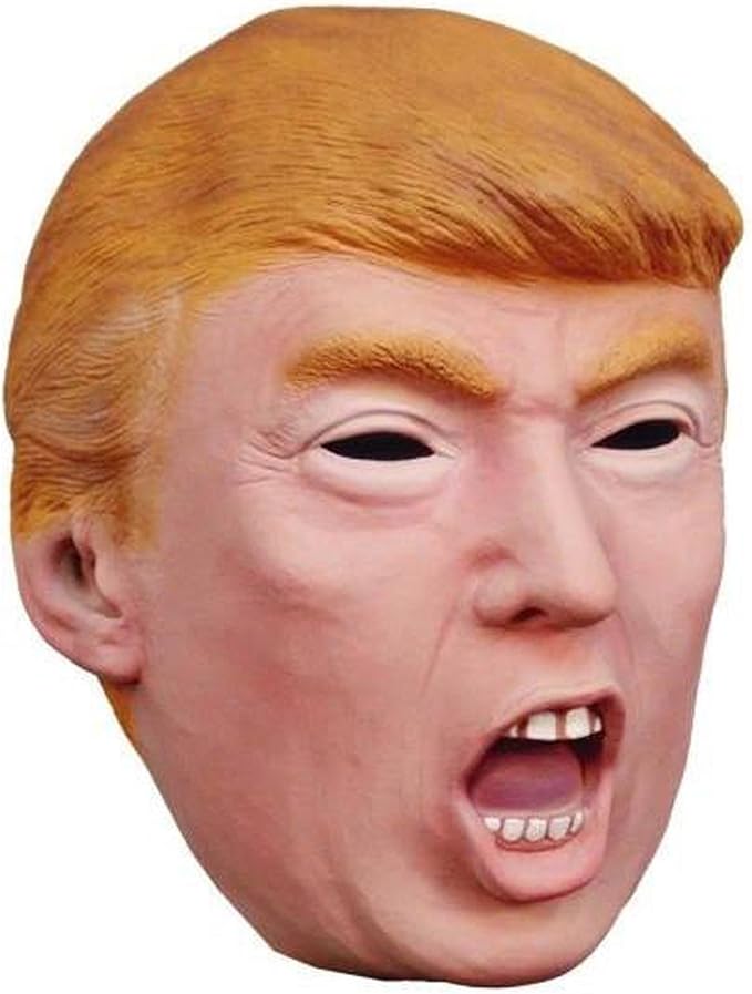 Donald Trump Billionaire Tycoon Adult Costume Mask : Amazon.co.uk: Toys ...