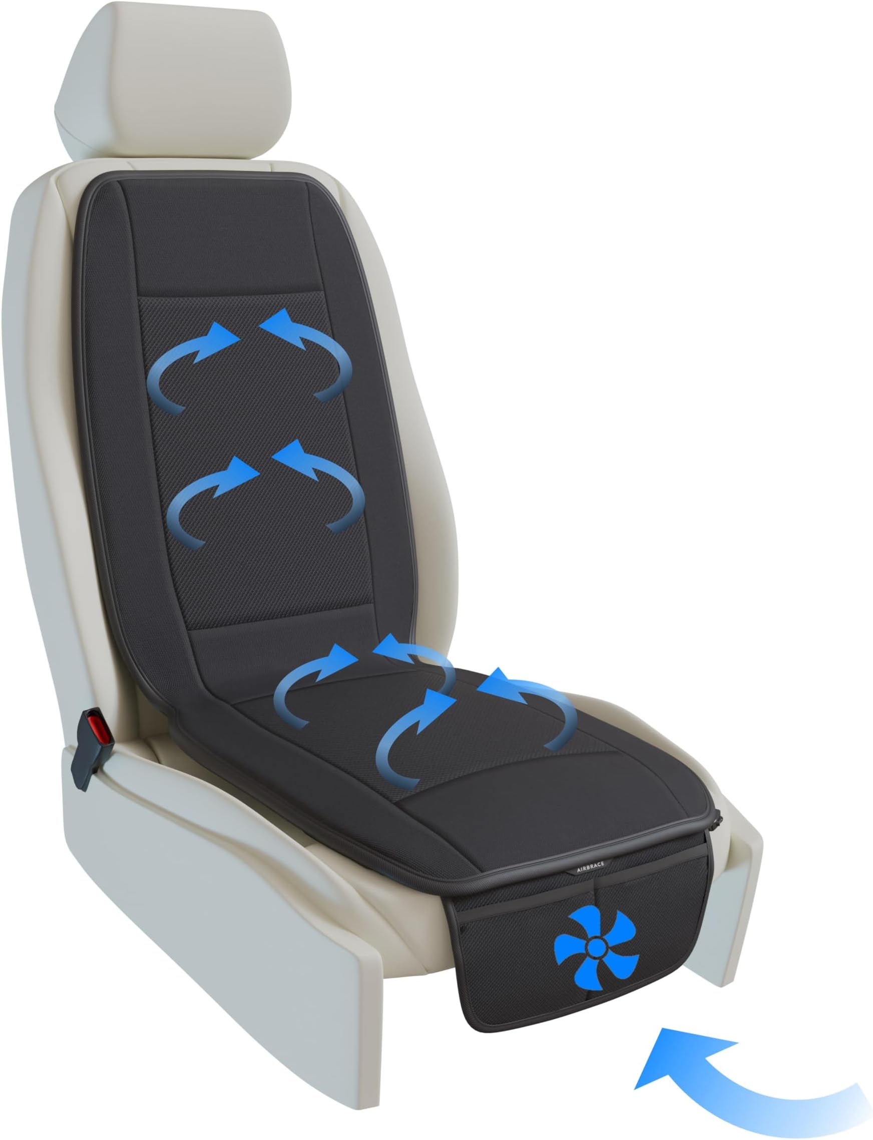 AIRBRACE Apron Plus – Fan Fitted Ventilated Seat Cushion | Cooling Seat ...
