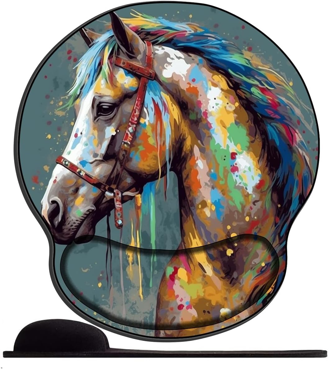 Amazon.com: Mouse Pad with Wrist Rest Support, Gel Cute Ergonomic Mouse ...