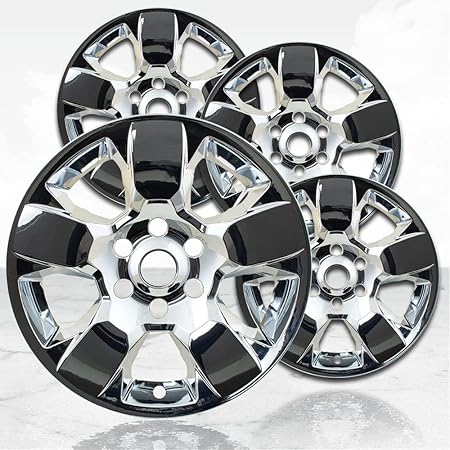 Amazon.com: 17" 4pc Chrome Wheel Skins (Set of 4) for Dodge RAM 1500 ...
