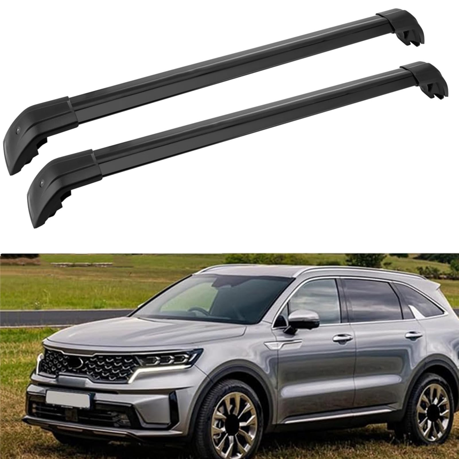 Snapklik.com : MotorFansClub Roof Rack Cross Bars Fit For KIA Sorento ...