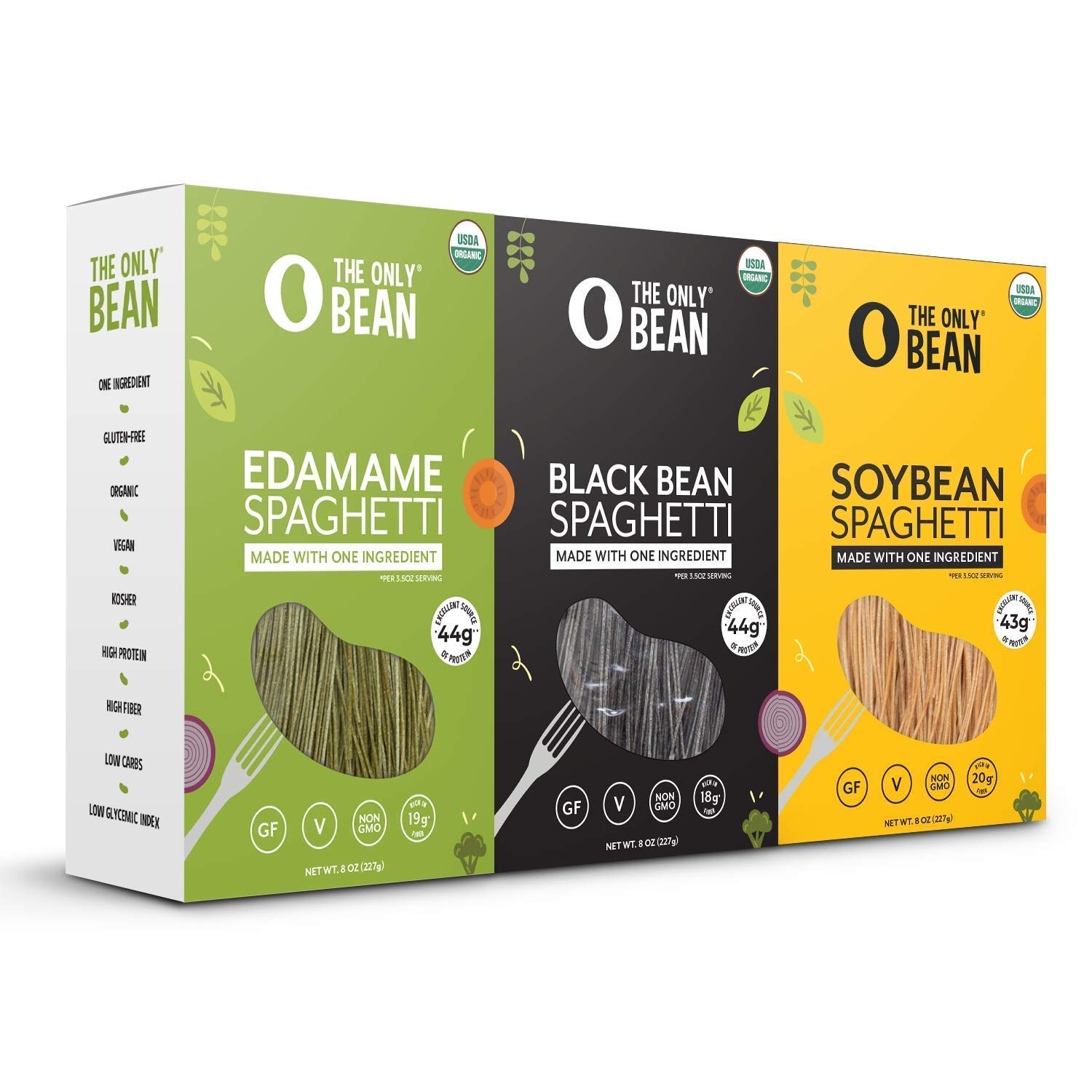 Amazon.com : The Only Bean - Organic Edamame, Soy, and Black Bean ...
