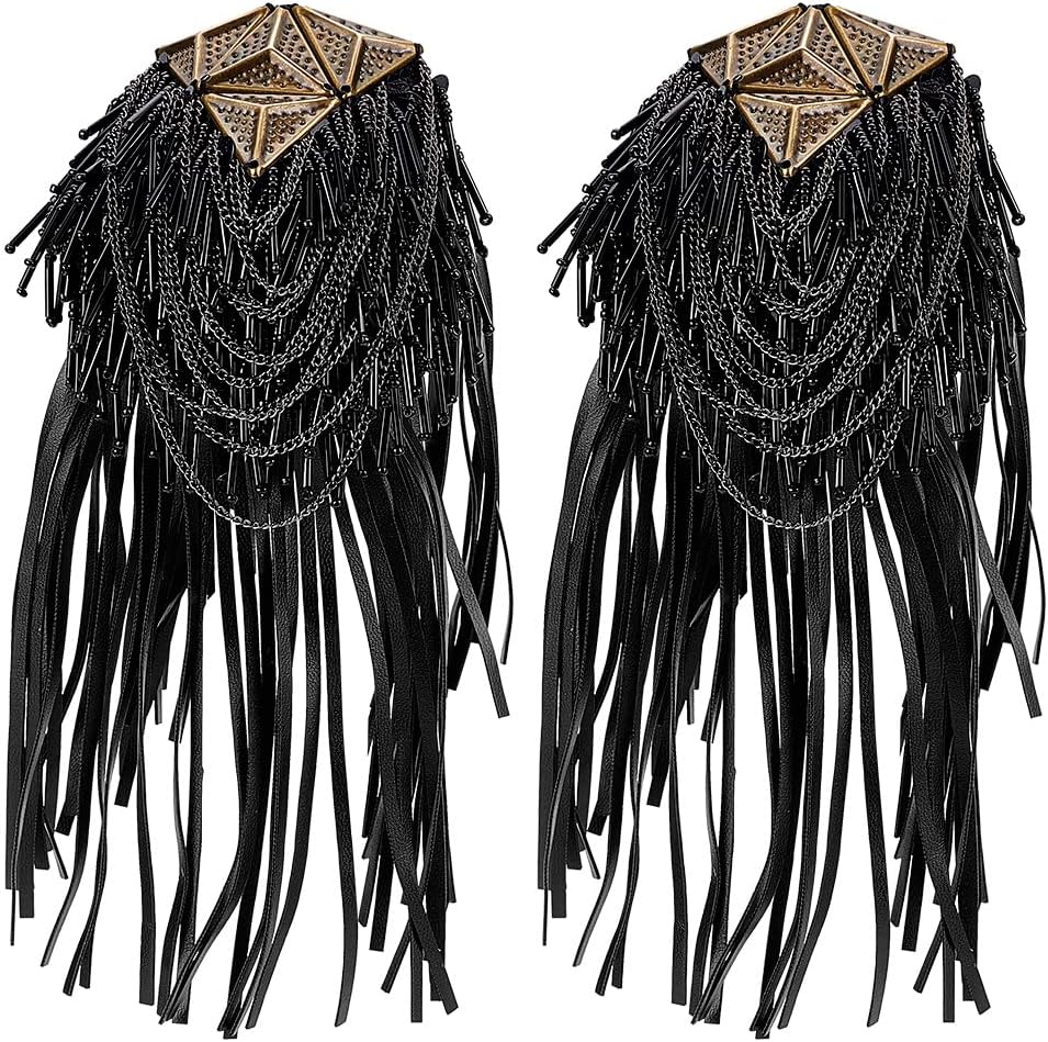 Amazon.com: FINGERINSPIRE 2 Pcs Tassel Shoulder Epaulet Shoulder Board ...