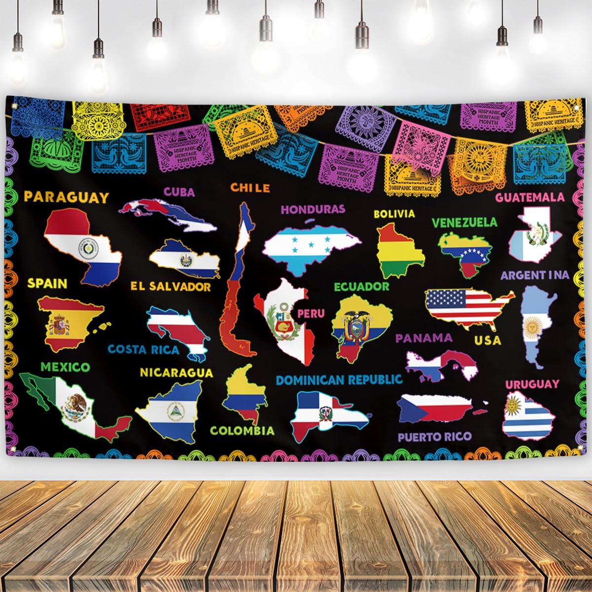 Amazon.com : Hispanic Heritage Month Photo Backdrop Latino Heritage ...