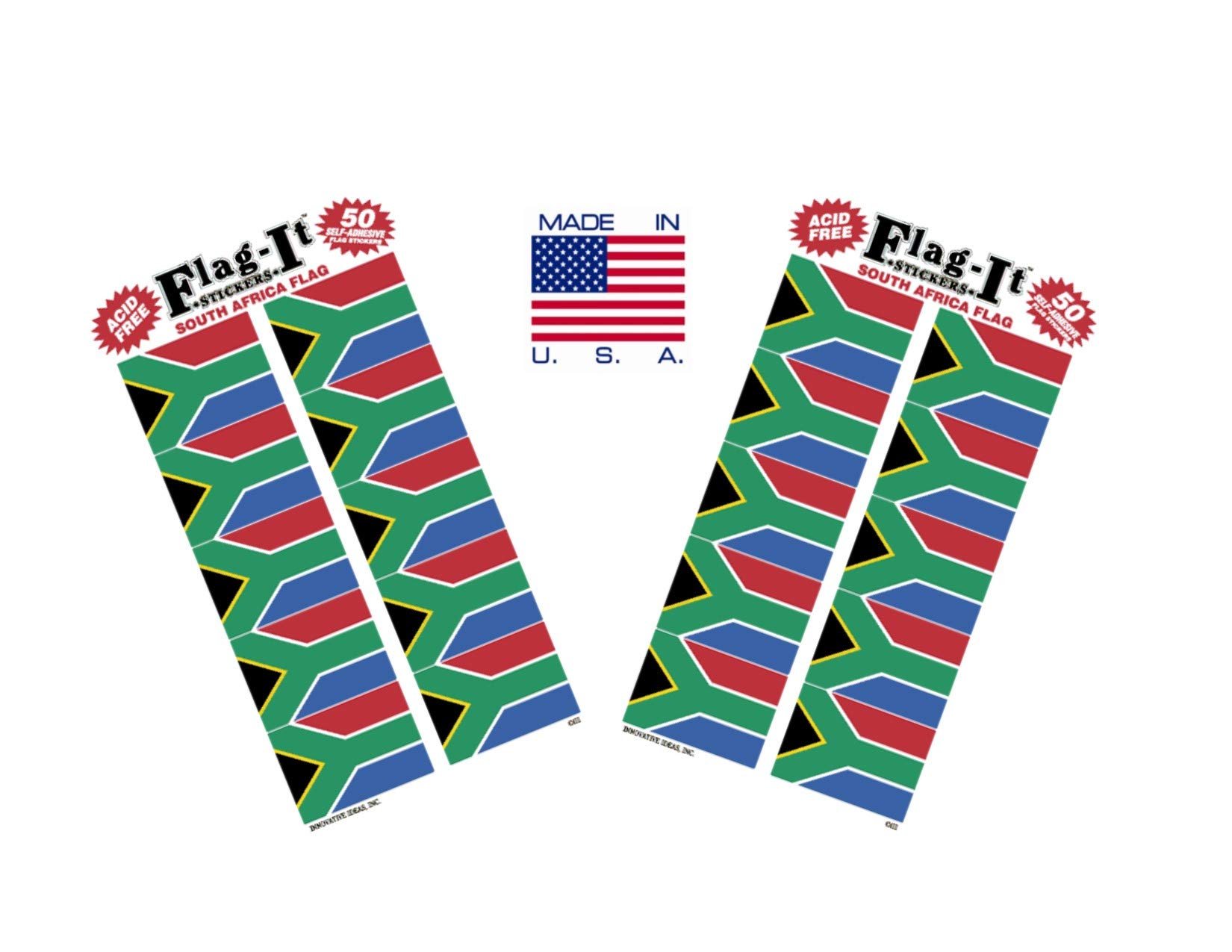 Amazon.com - Made in The USA! 2 Packs of Flag-It South African Flag ...