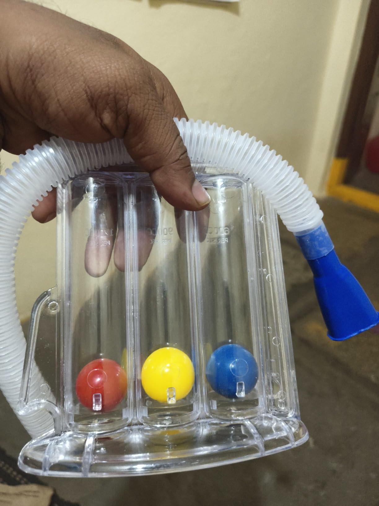 Synocare Spirometer Breathing Exercise Device 3000ml Inhale Volume ...