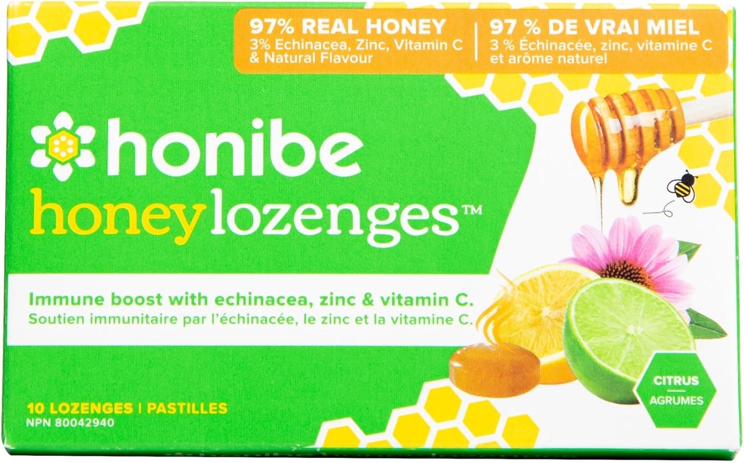 Amazon.com: HONIBE Lozenges Honey Immune 10Pc, 10 CT : Health & Household