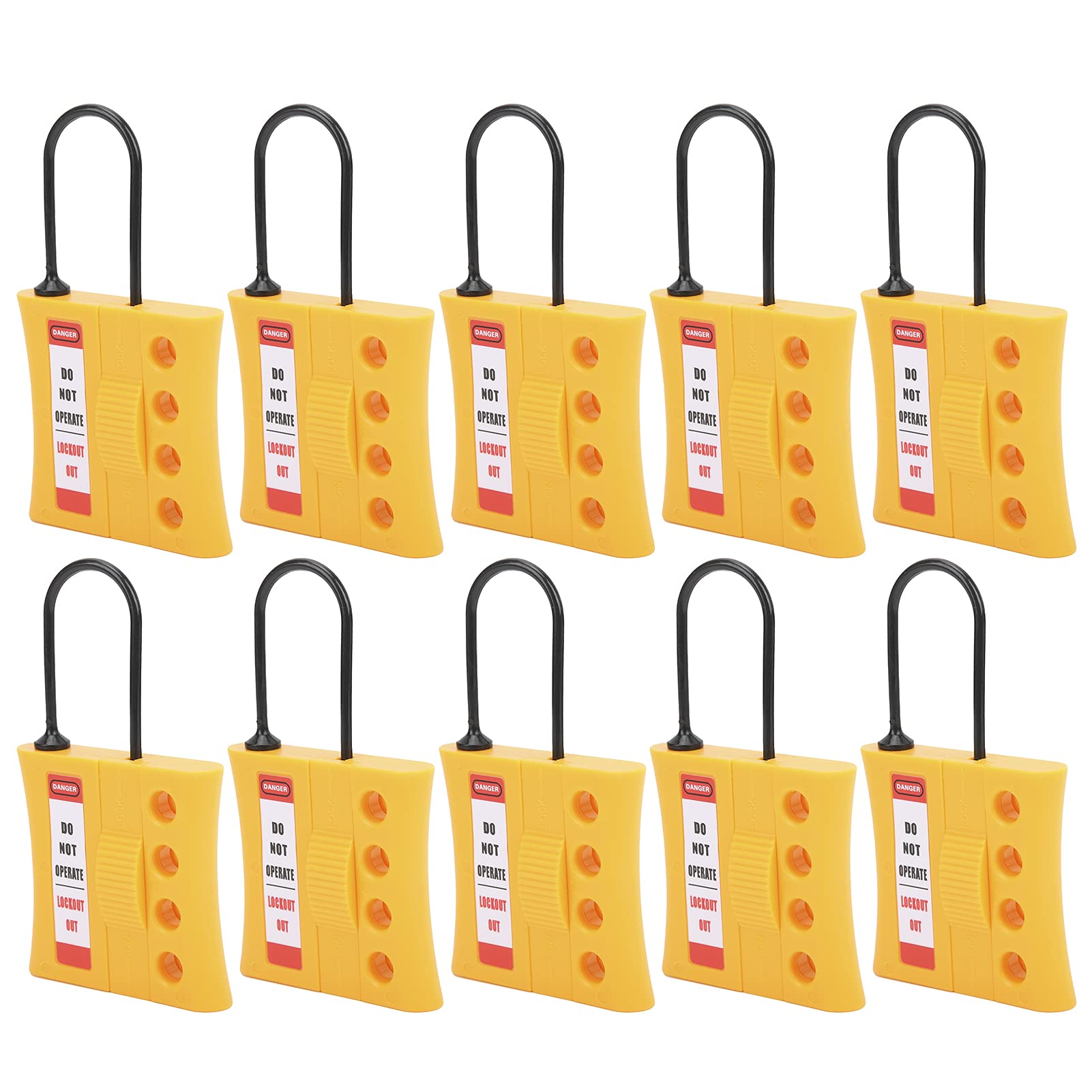 10-teiliges 3-mm-Lockout-Tagout-Schloss-Set, Langlebiges 4-Loch-Nylon ...
