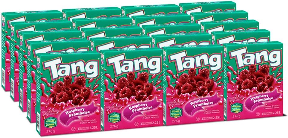 Tang Raspberry Powdered Drink Mix, 276g (20 Boxes of 3 Pouches ...