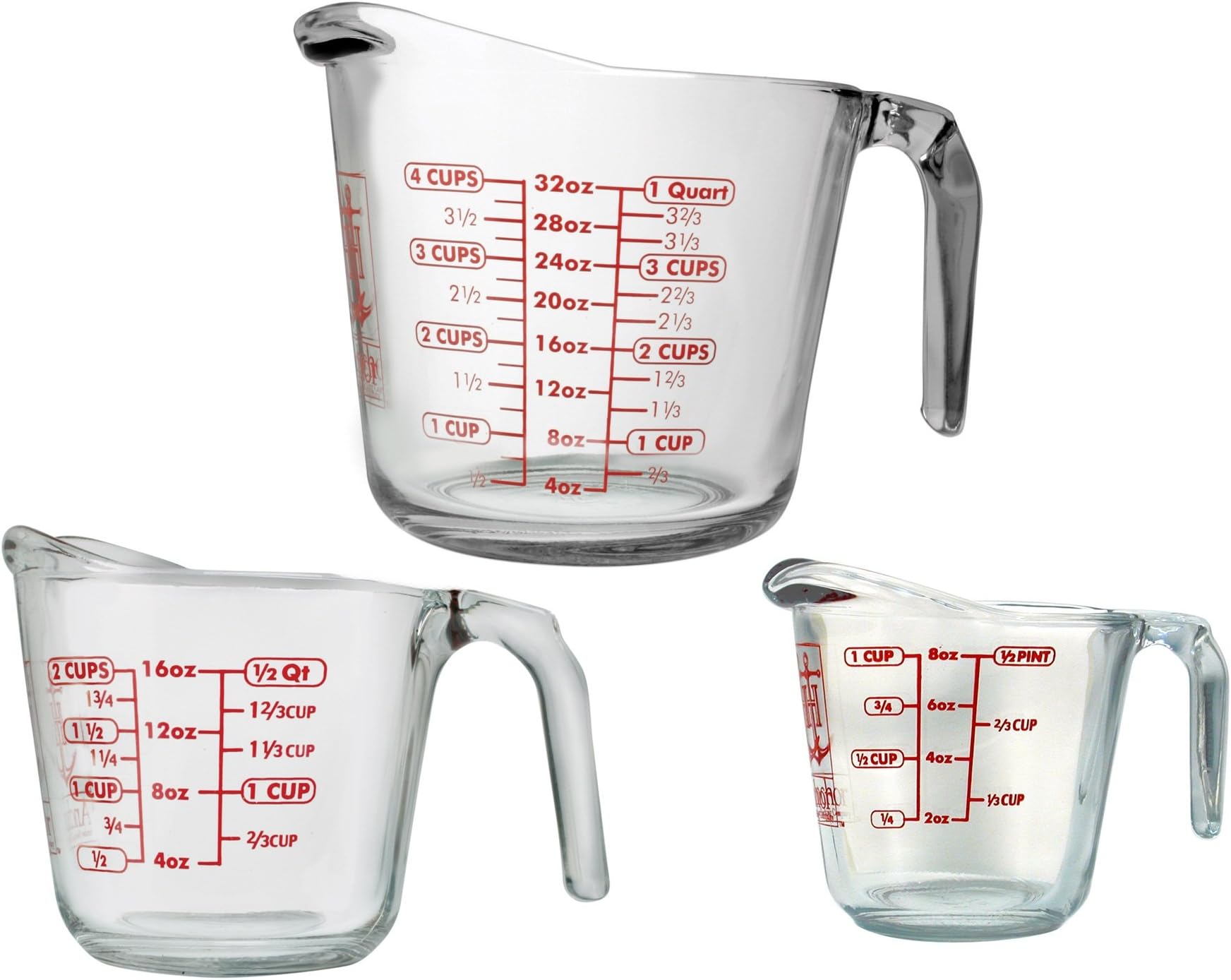 Amazon.com: Pyrex Prepware 2-Piece Glass Measuring Set, 1 and 2-Cup, 2 ...