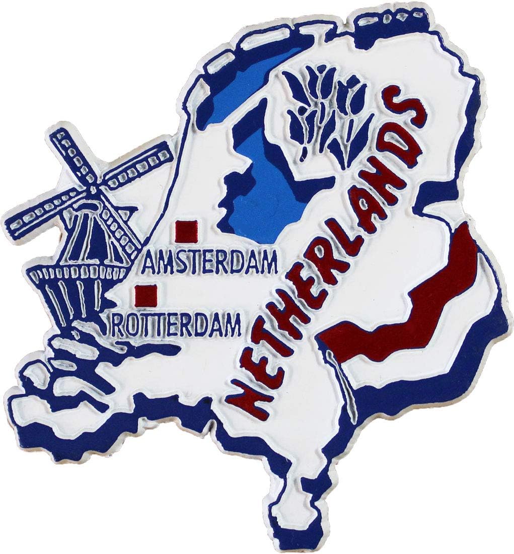 Amazon.com: Netherlands Country Outline Refrigerator Magnet ...