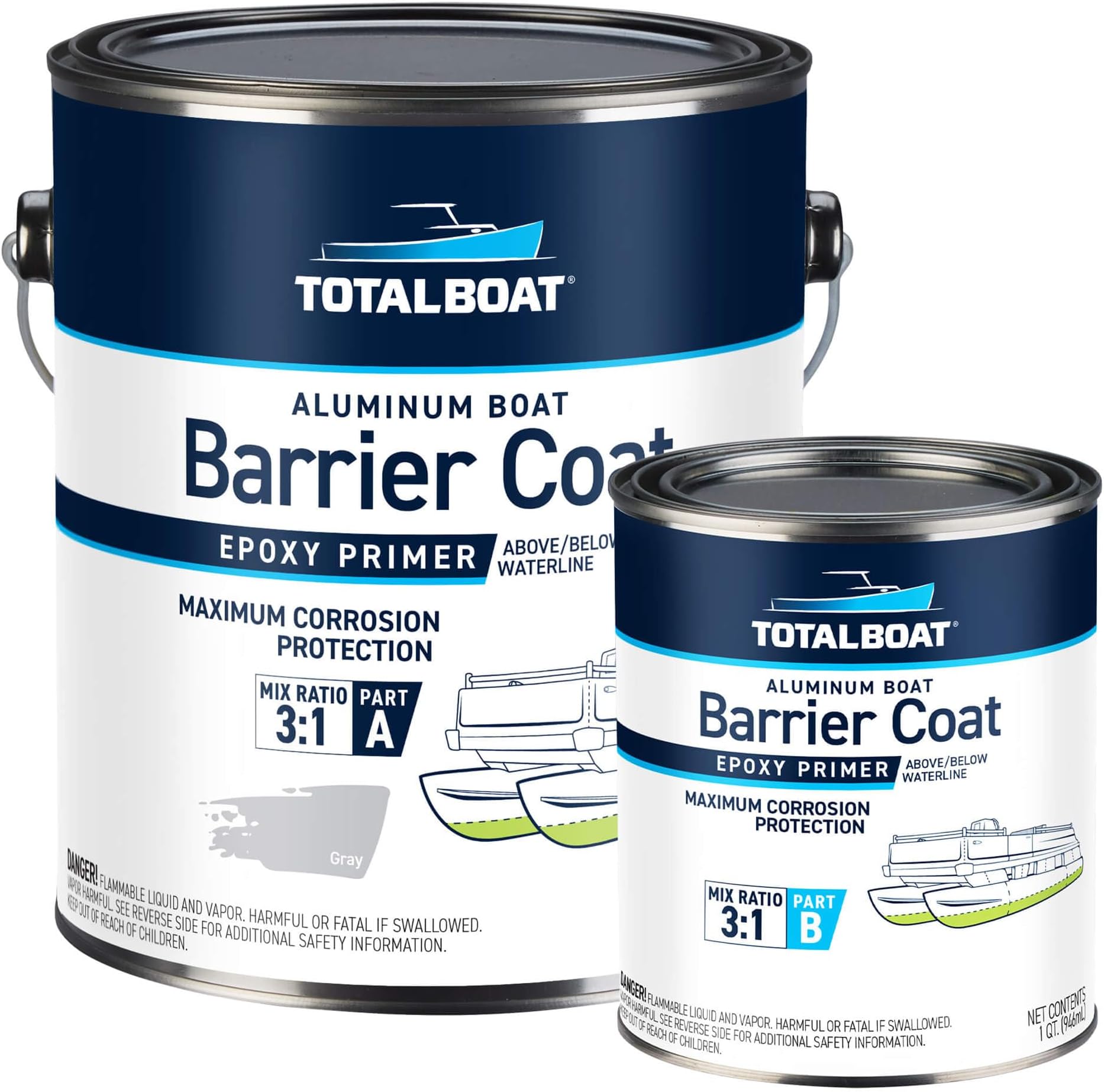 Amazon.com: Rust-Oleum 207013-4PK Marine Boat Bottom Antifouling Paint ...
