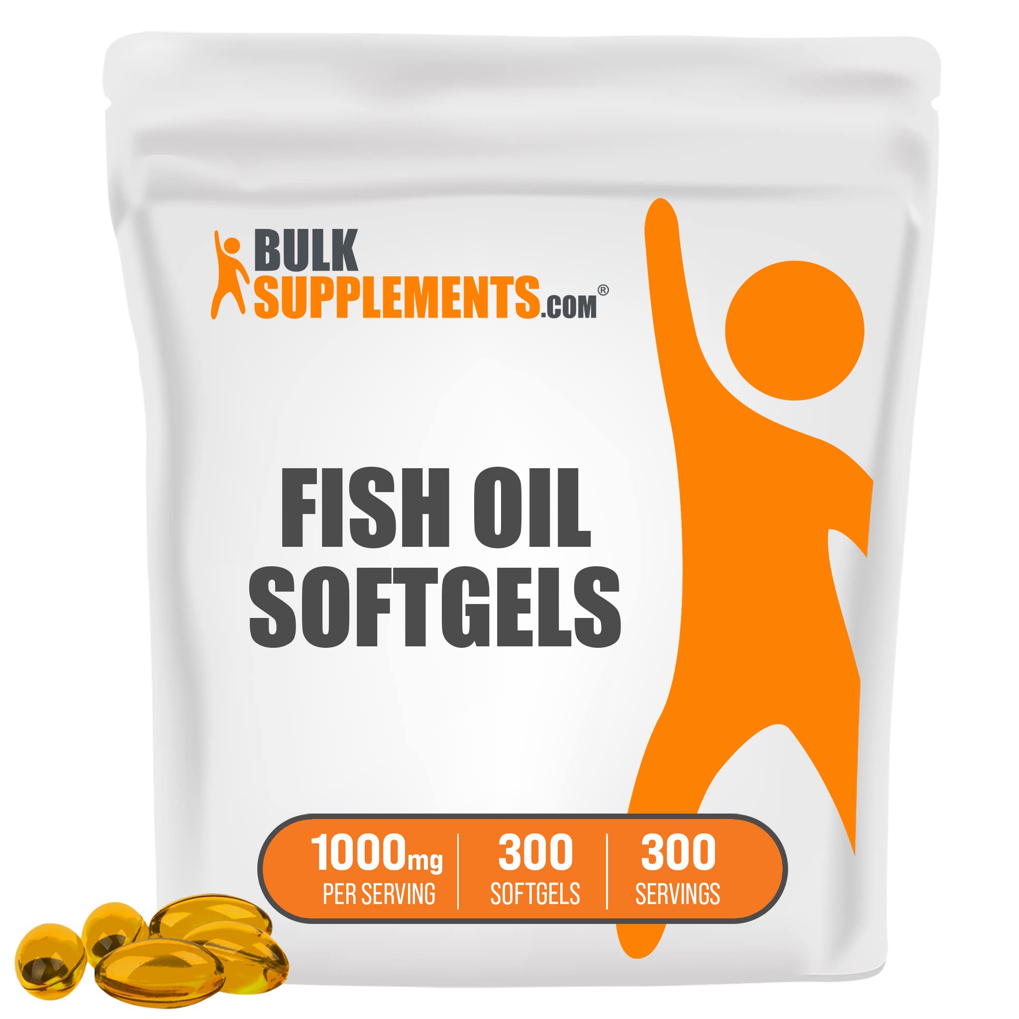 Buy BulkSupplements.com Fish Oil 1000mg Softgels - Fish Oil Supplement ...