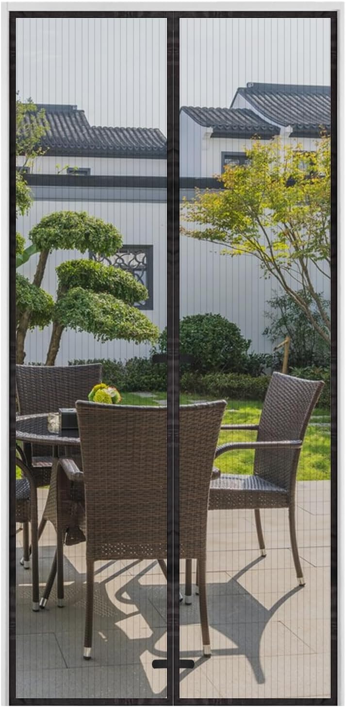 Heavy Duty Magnetic Screen Door Mesh, Fit Door Size 30"x 80"in,Strong ...