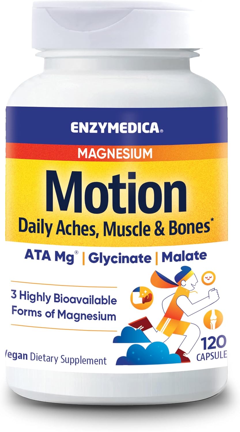 Amazon.com: Enzymedica Magnesium Motion, 120 Capsules : Health & Household