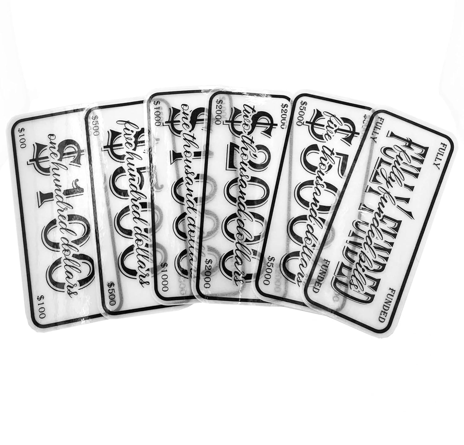 Amazon.com: 6 Laminated Cash Placeholder - Money Holder - Cash Envelope ...