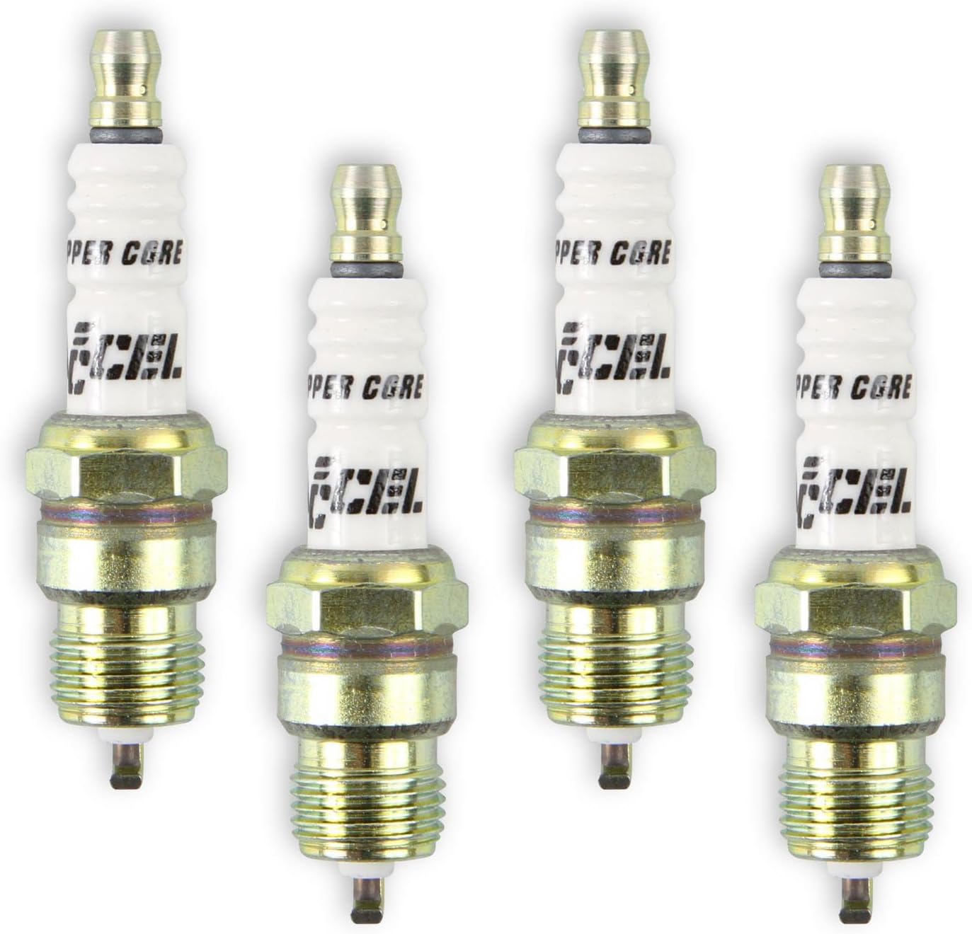 Amazon.com: ACCEL 0576S-4 Shorty Copper Core Spark Plug, (Pack of 4 ...