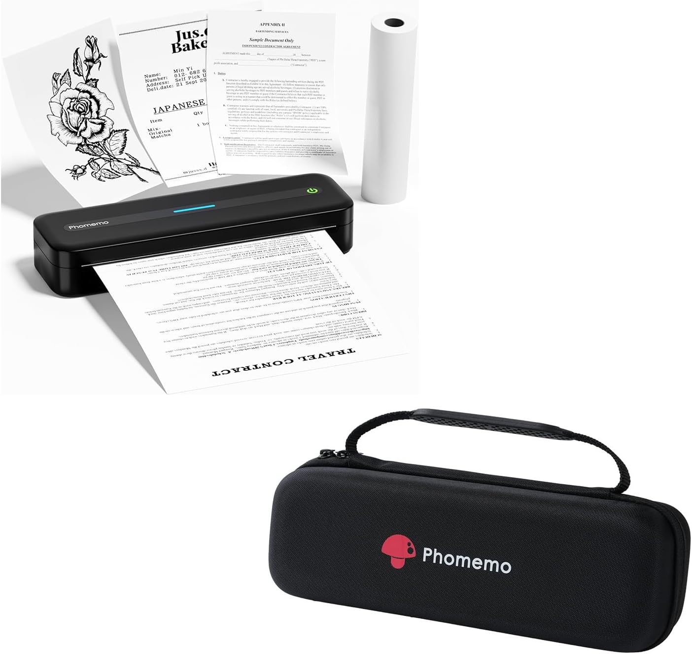 Amazon.com: Phomemo M832 Portable Printer & M832 Case, Upgrade Portable ...