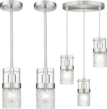 LMS Pendant Light Sets, Set of 2 Matching Bundle,Modern Industrial ...