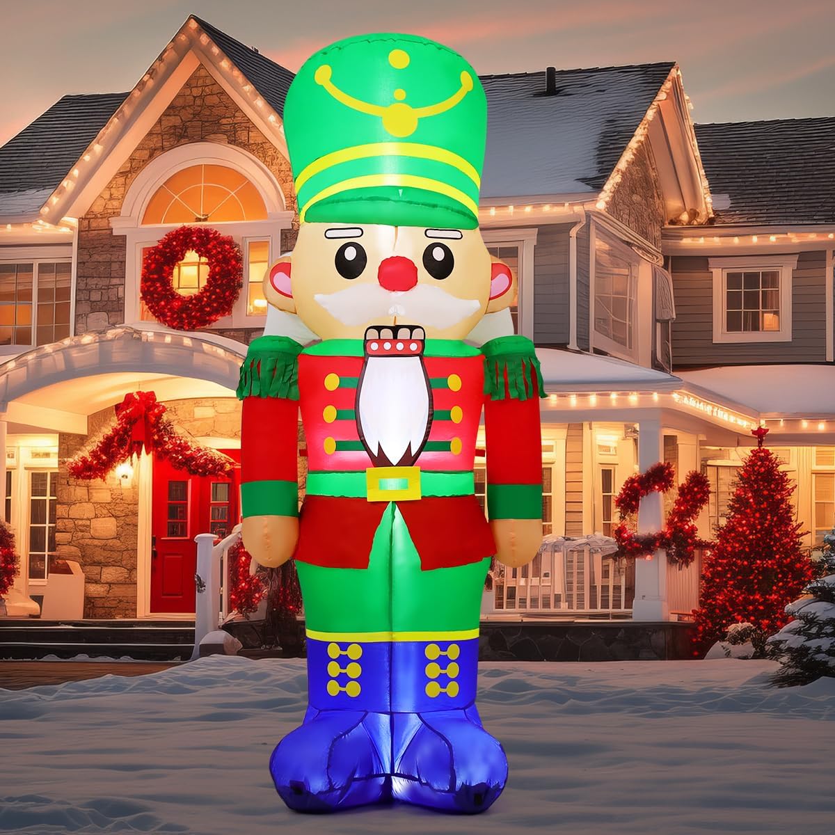Amazon.com: 6 Foot Tall Lighted Christmas Inflatable Nutcracker Soldier ...
