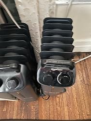 Amazon.com: Amazon Basics Oil Heater, Portable Radiator Heater, Radiant ...