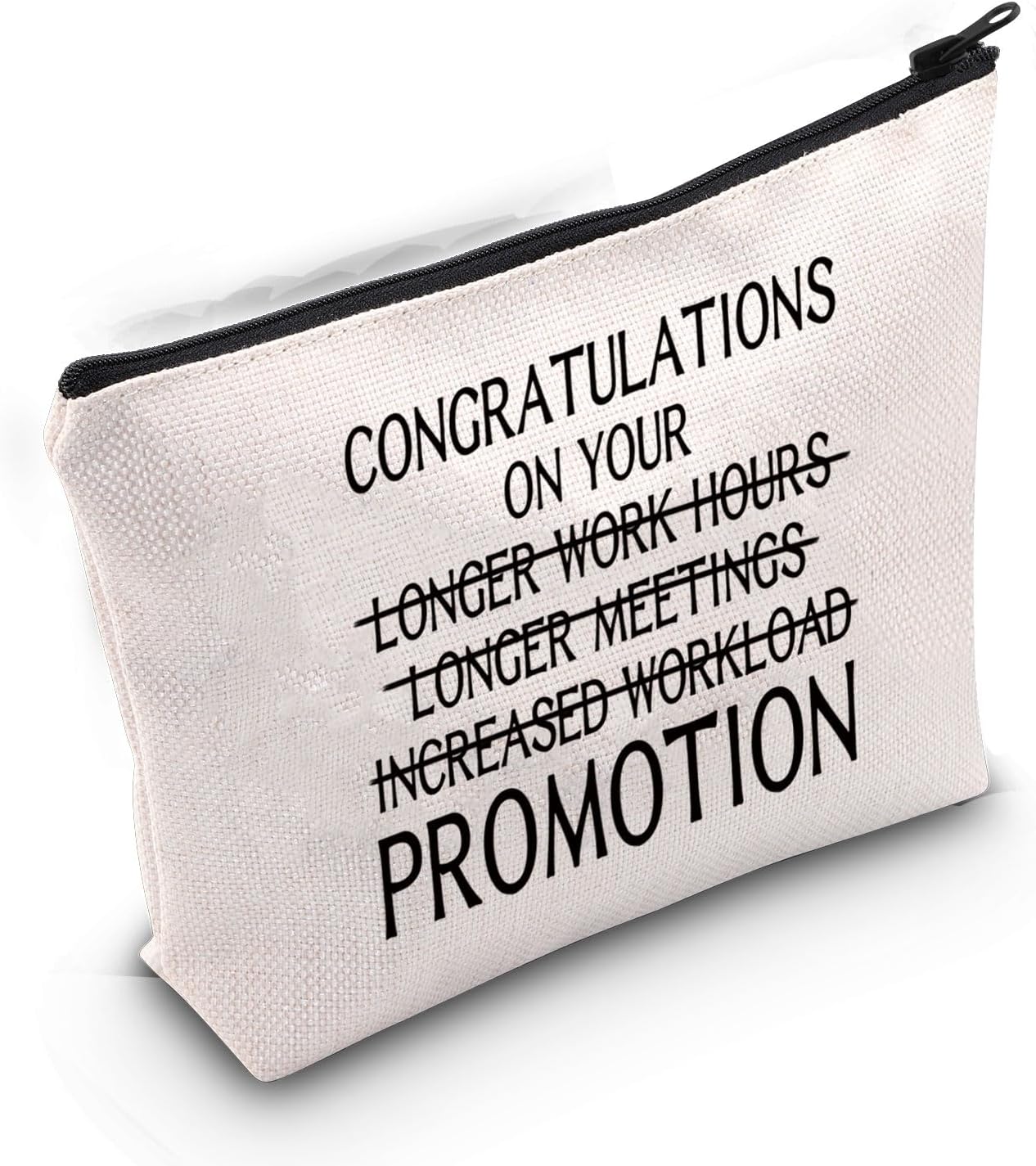 Amazon.com: Gzrlyf Work Promotion Makeup Bag Congratulations on Work ...