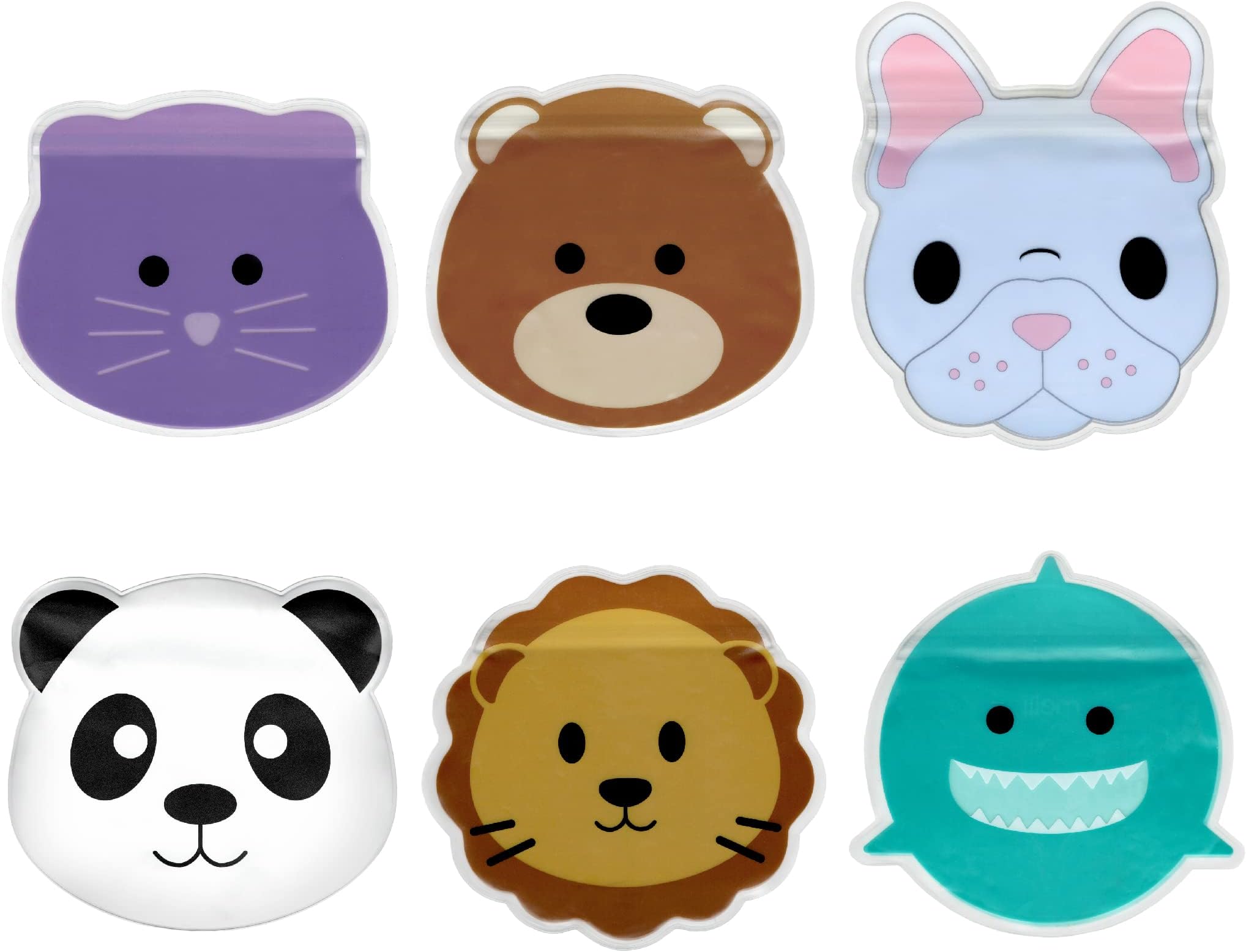 Amazon.com: melii Reusable Snack Bags - Bulldog, Cat, Lion, Panda, Bear ...