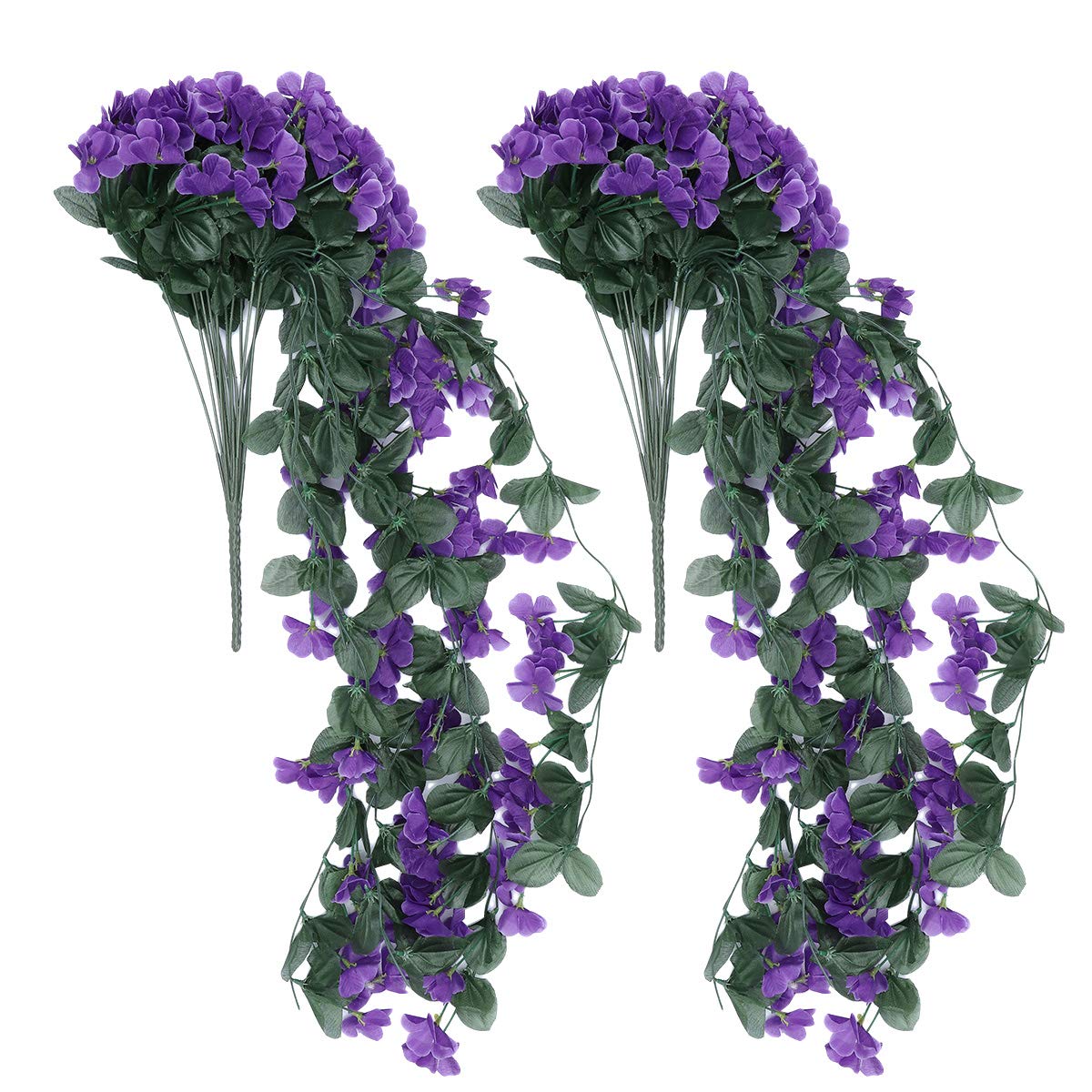 Buy FOMIYES 2 Pcs Artificial Flowers Fake Simulation Violet for Wedding ...