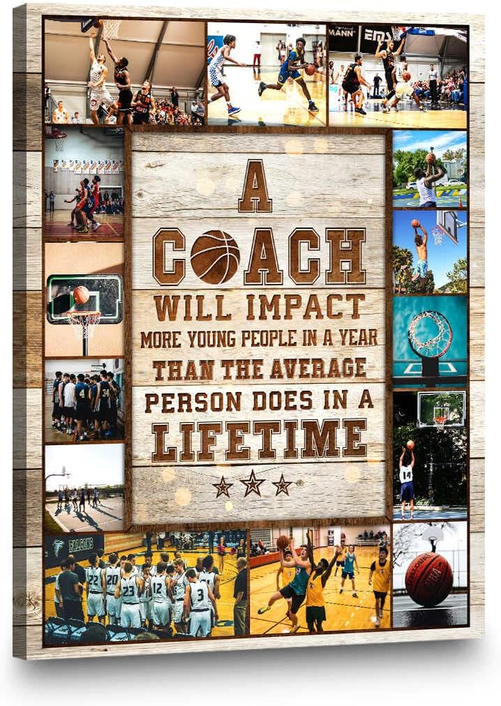 Amazon.com: Personalized Basketball Coach Thank You Gift, Basketball ...