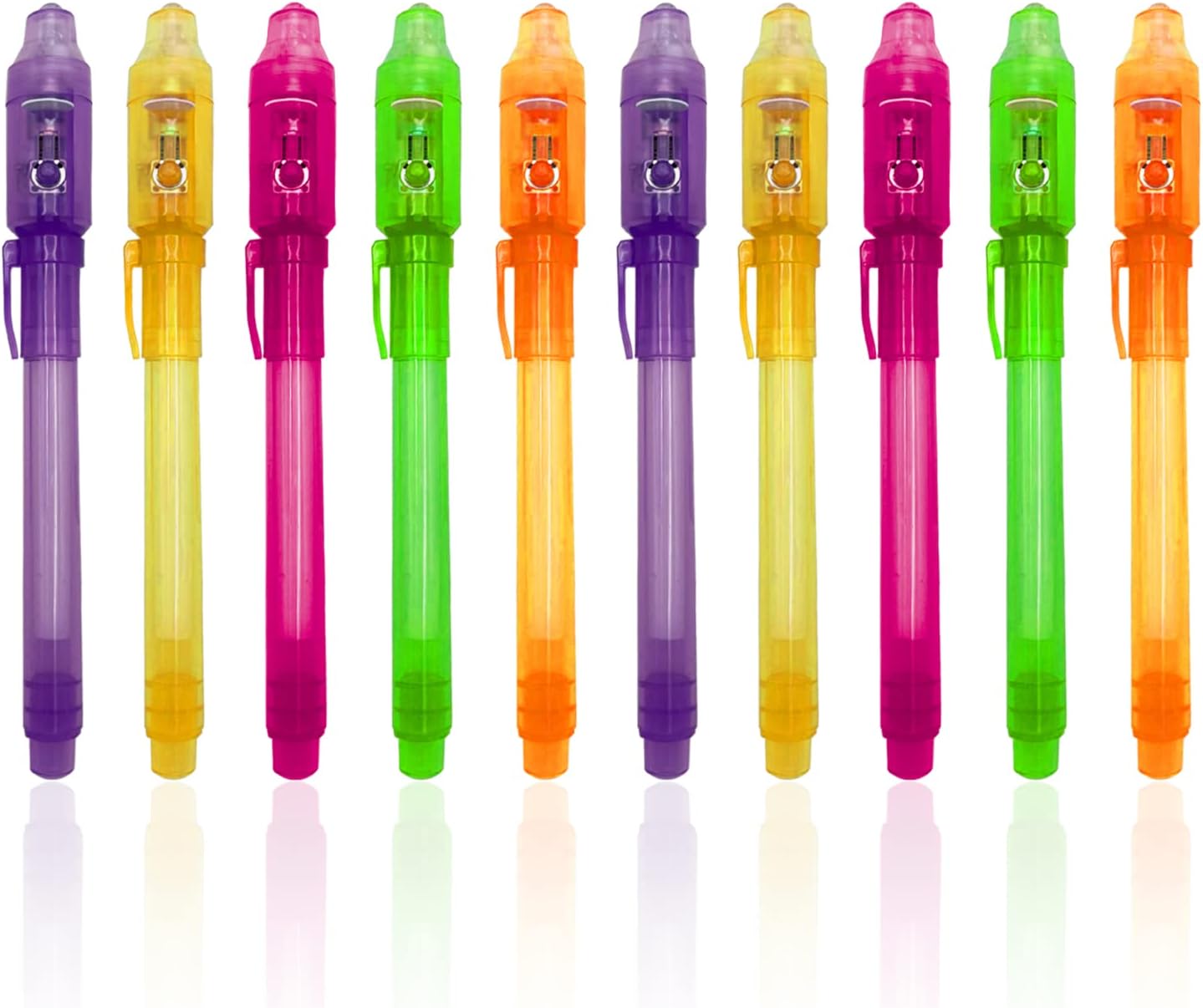 Amazon.com: UAKZMNE Invisible Ink Pen, 10 PCS Invisible Ink Pens with UV Light for kids, Spy Pen ...