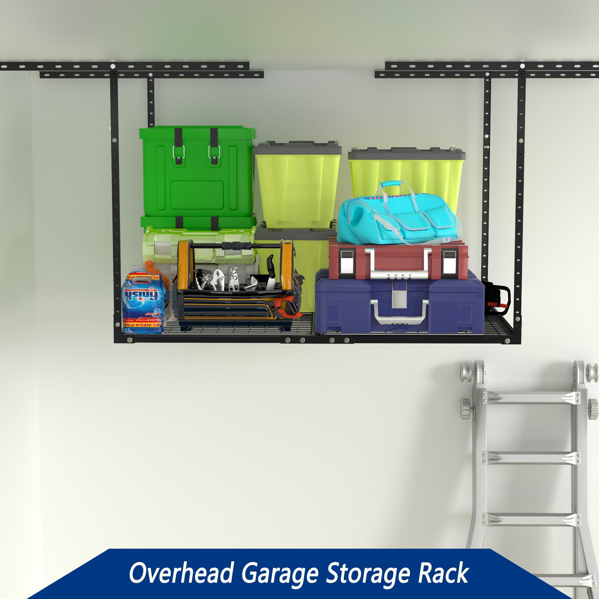 Snapklik.com : 3 X 4FT Overhead Garage Storage Rack, Adjustable Ceiling ...