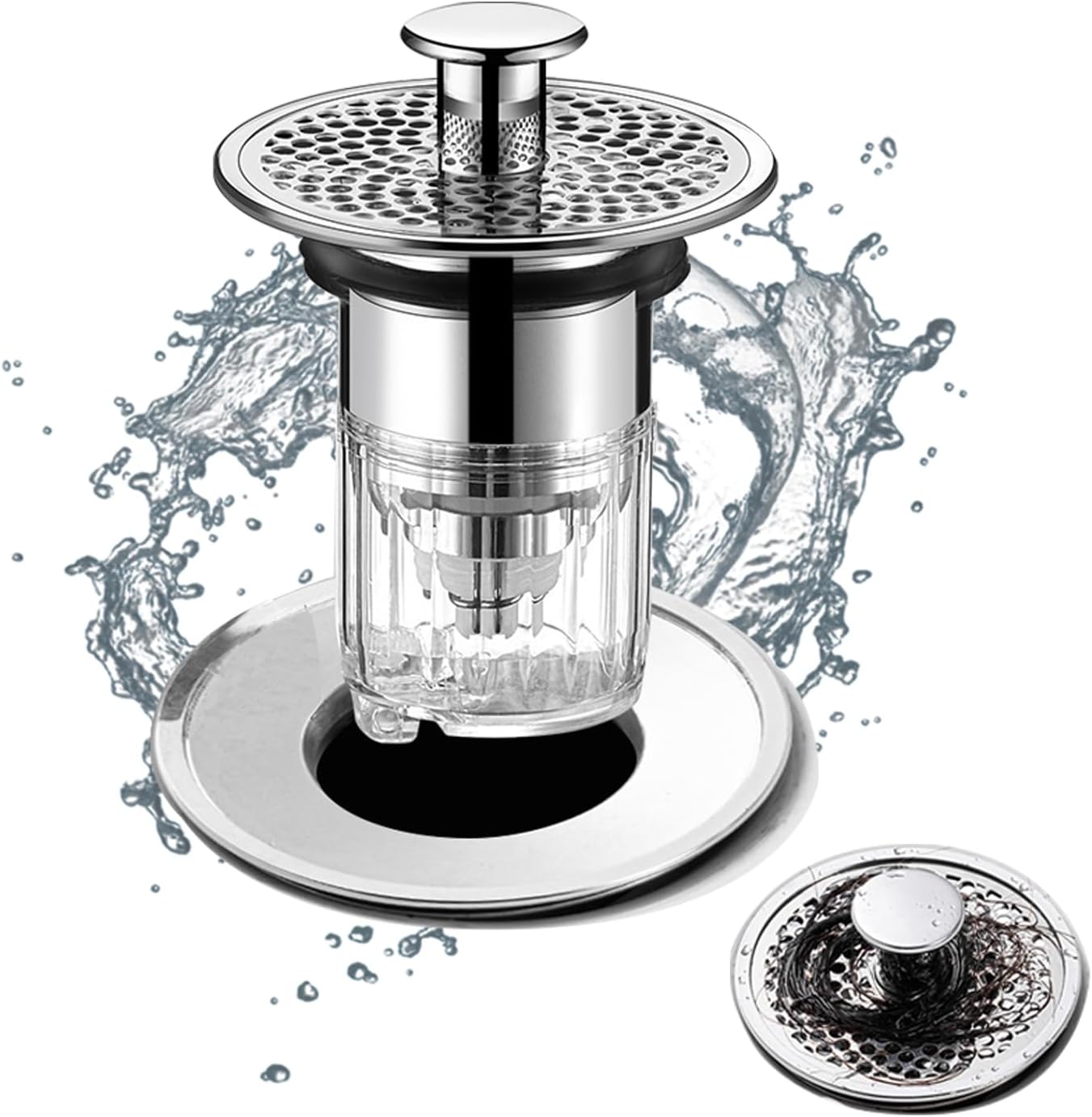 Quanerba pop up Sink Plug, Basin Drain Universal Sink Plugs,Universal ...