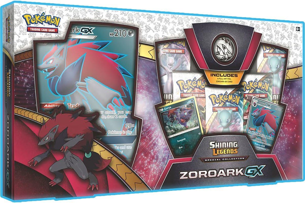 Pokemon TCG: Shining Legends Premium Collection Zoroark Gx Box : Amazon ...