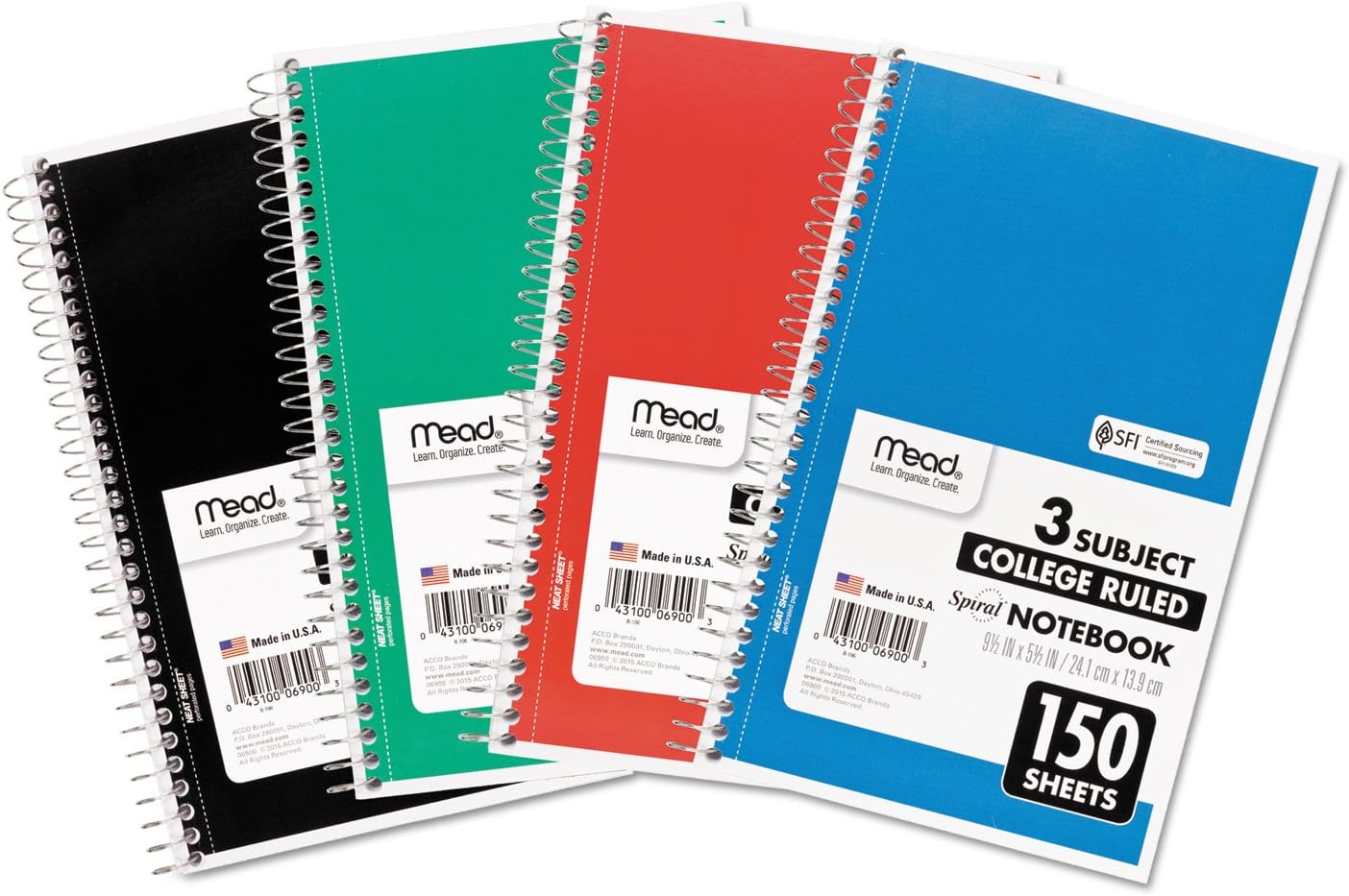 Amazon.com : 2 PACK of Mead 06066 Cambridge Limited QuickNotes Business ...