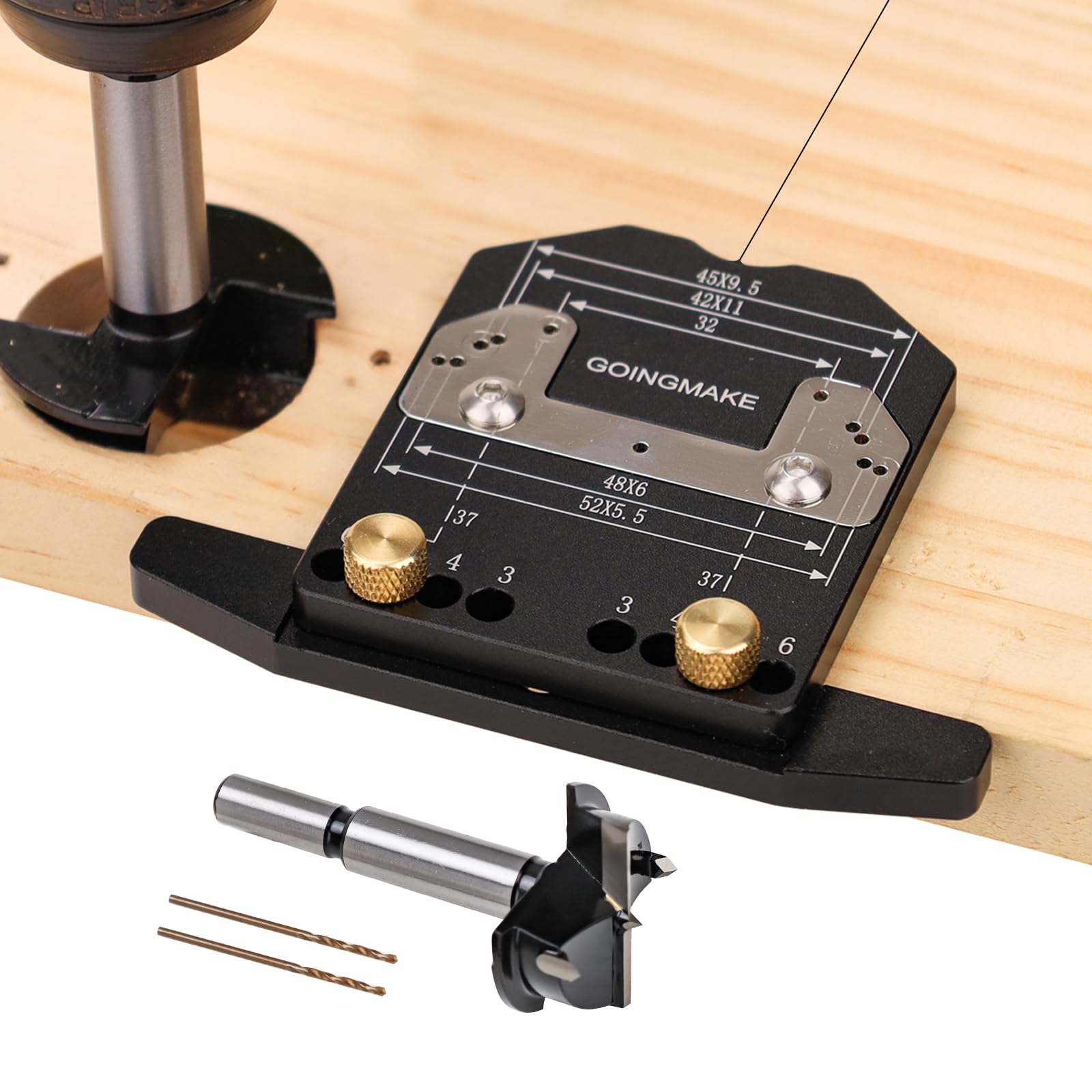 Snapklik.com : GOINGMAKE 2 In 1 Simple Concealed Hinge Jig