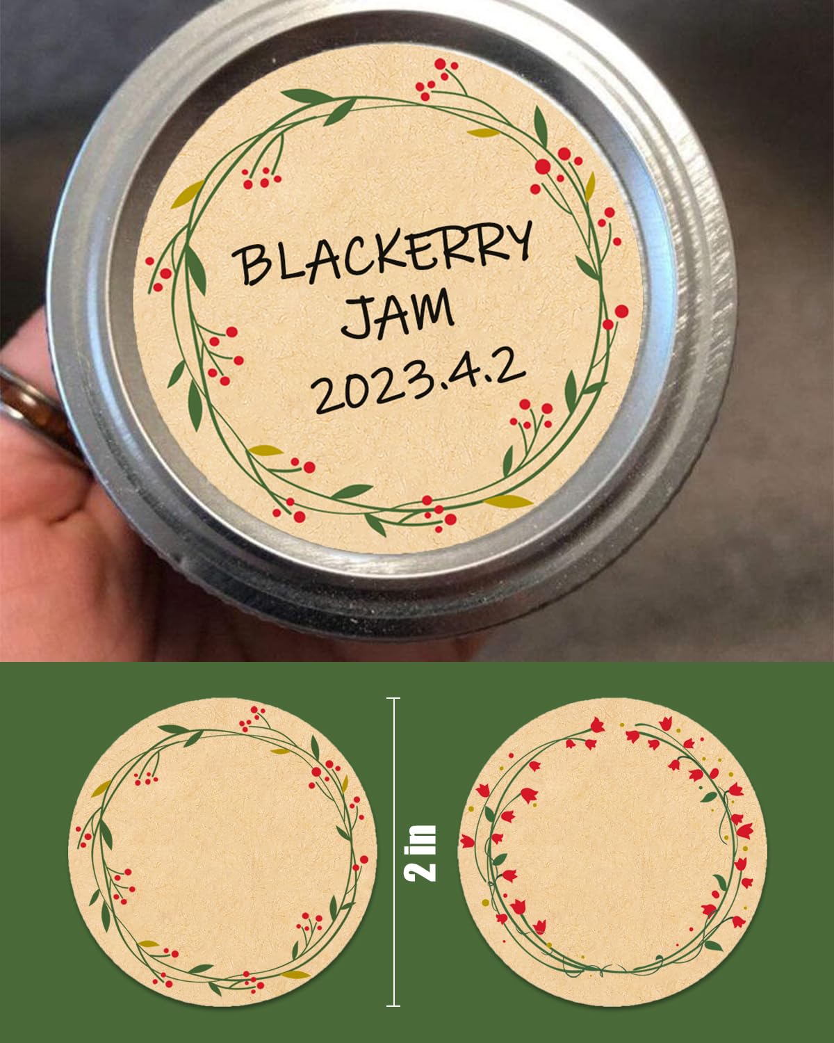 Round Printable Labels For Mason Jar Lids Free Printable Canning