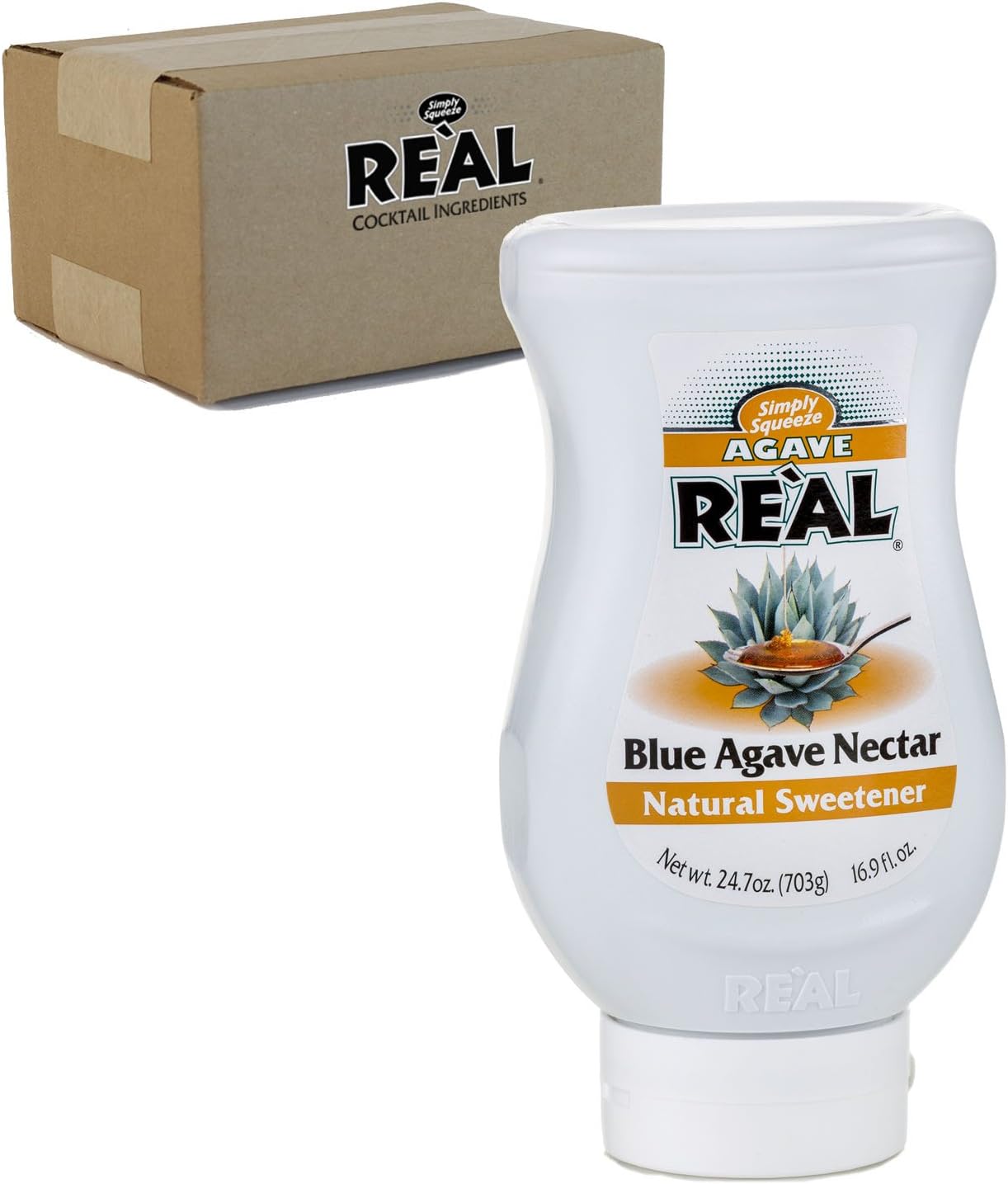 Amazon.com : Agave Reàl, Blue Agave Nectar, 16.9 FL OZ Squeezable ...