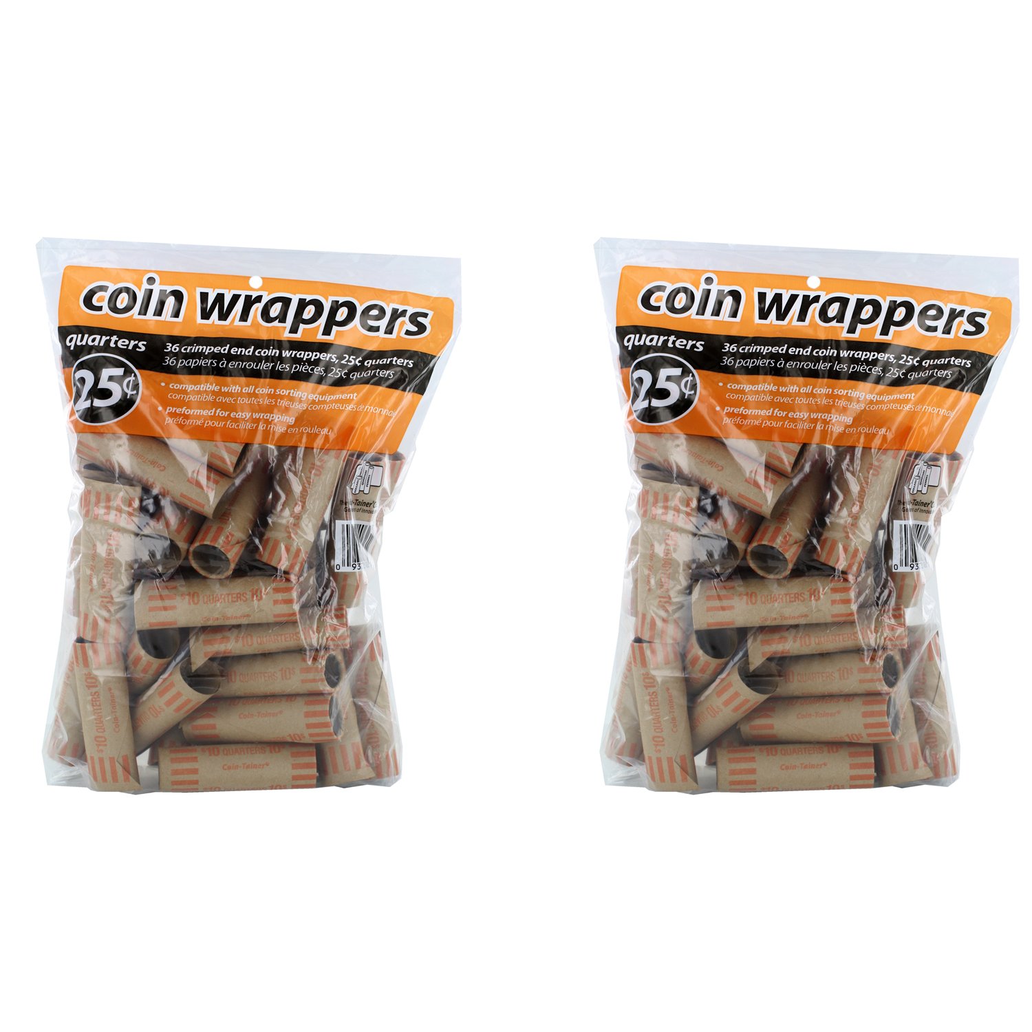 Coin-Tainer Quarter Coin Wrappers, Pack of 72 : Amazon.in: Office Products