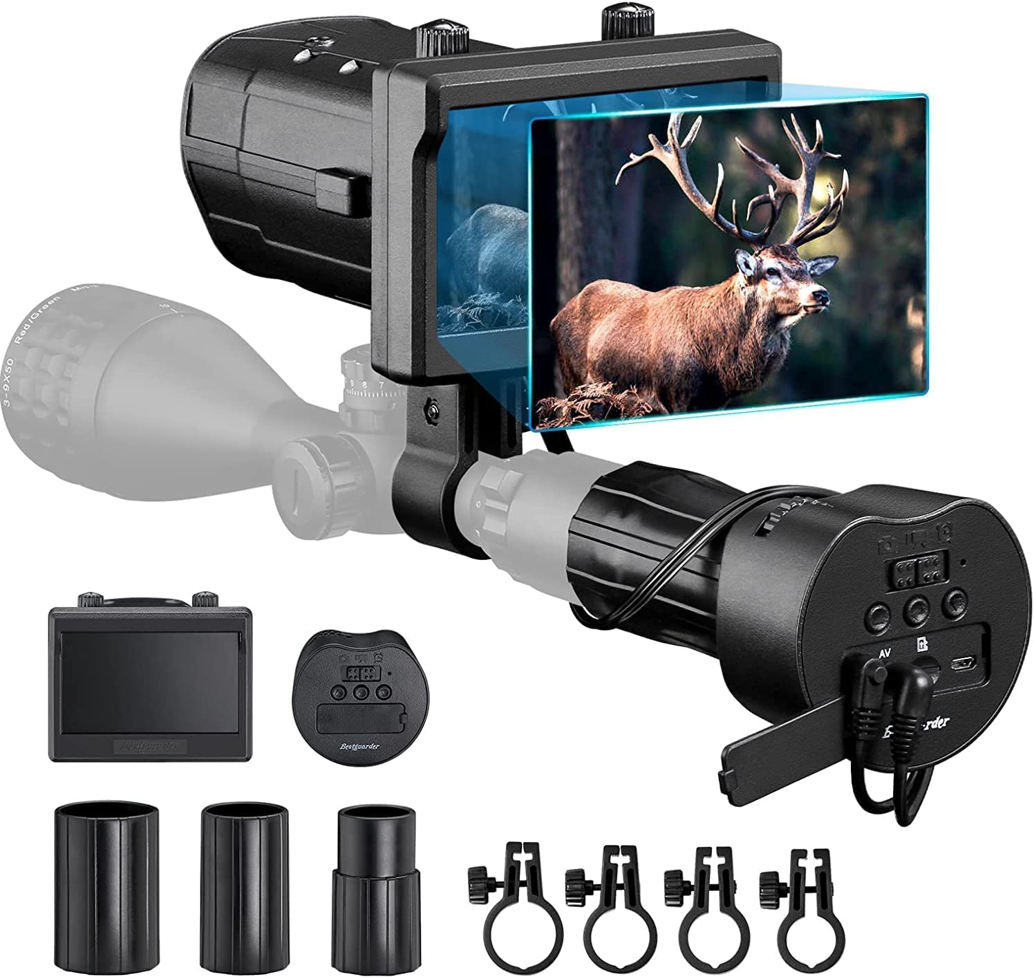Buy Day/Night Vision Scope w/Full HD Video &Photo rec,Bestguarder DIY ...