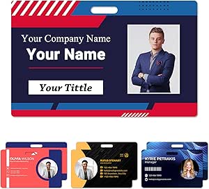 Custom Id Badge Custom Id Card Identification Badges Customizable ...