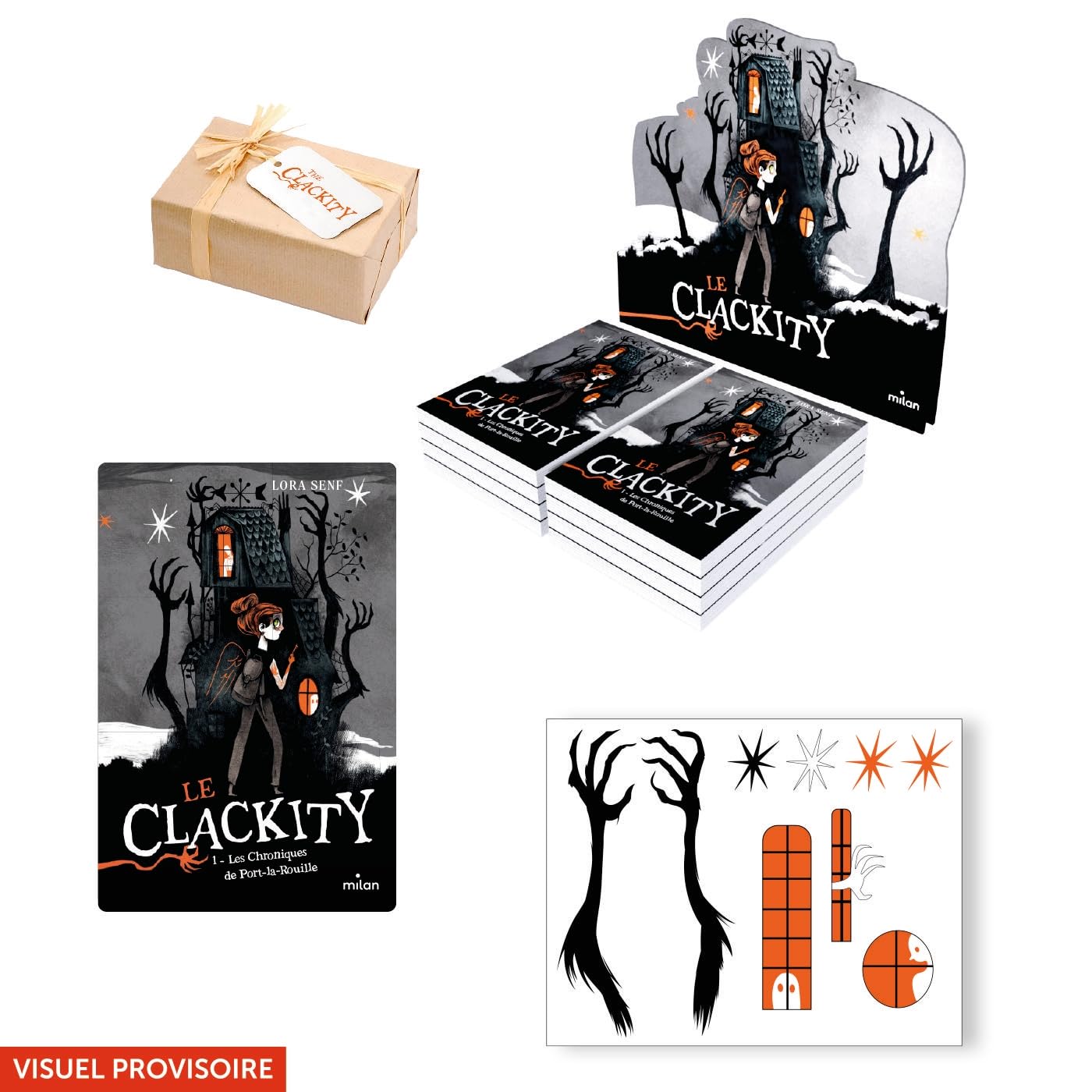 Amazon.com: Colis 8 ex. Le Clackity + poster + vitrophanie MIL 2023: ...