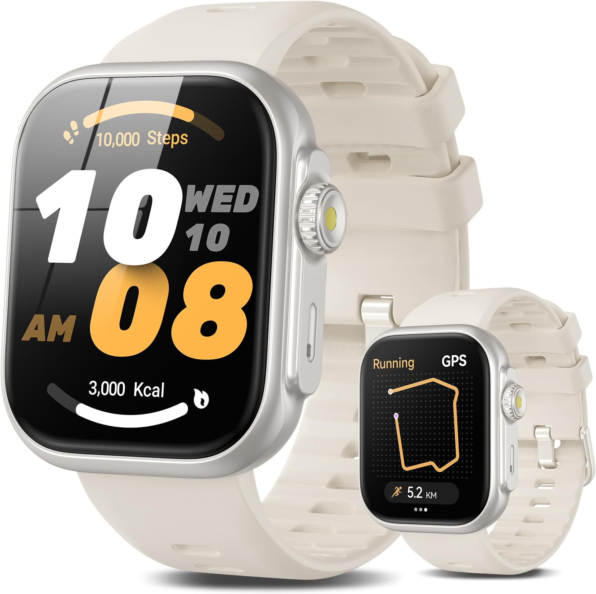 Amazon.com: Smart Watch [GPS, Alexa Built-in], 24/7 Heart Rate Monitor ...