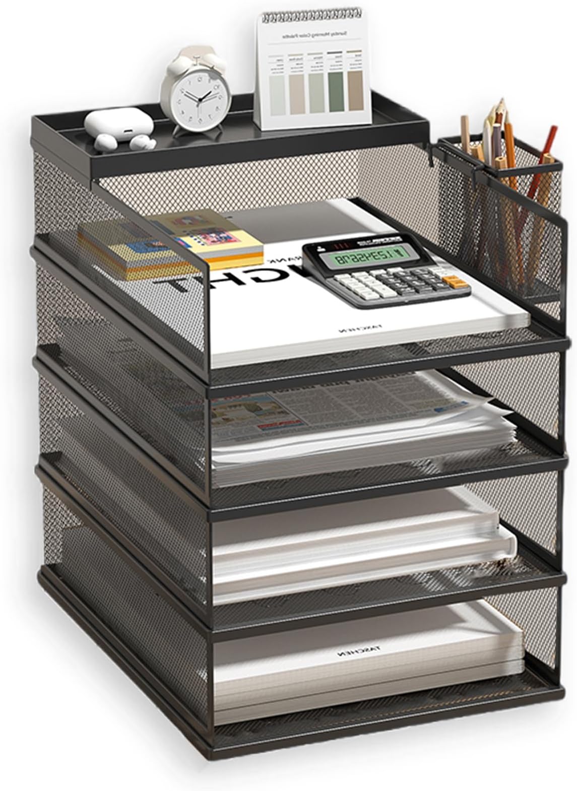 Amazon.com: EXPUTRAN (2pcs Pack) Stackable Pink Acrylic Paper Trays ...